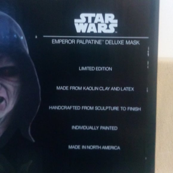 Disney | Other | Star Wars Emperor Palpatine Deluxe Mask Limited ...